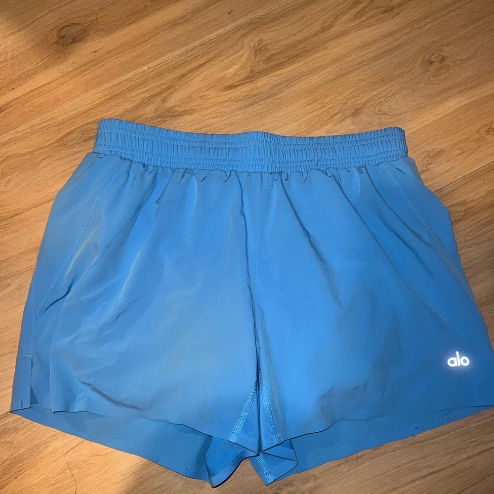 Mens Blue Alo Shorts 5 Inch - Gem